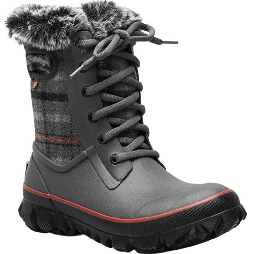 Bogs Arcata Cozy Plaid Dark Grey Multi - Free Shipping!