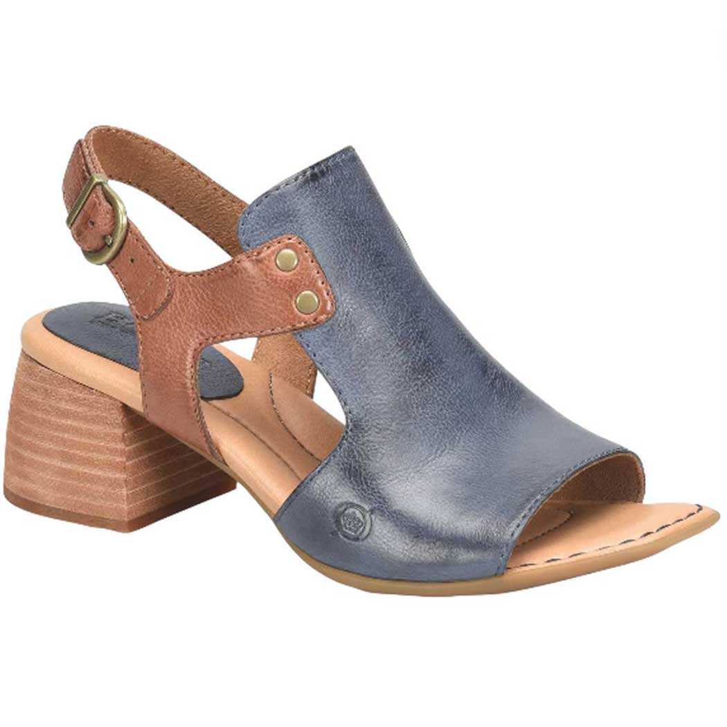 Born Sylvie Navy/ Brown-Free shipping & exchanges!