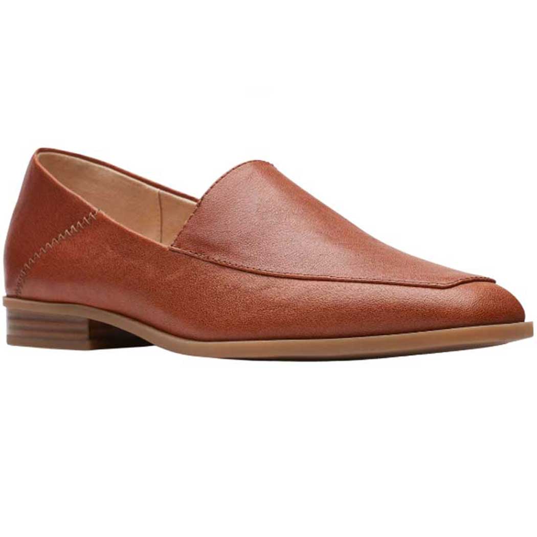 Clarks Sarafyna Freva Loafer - Dark Tan - Shop Now!