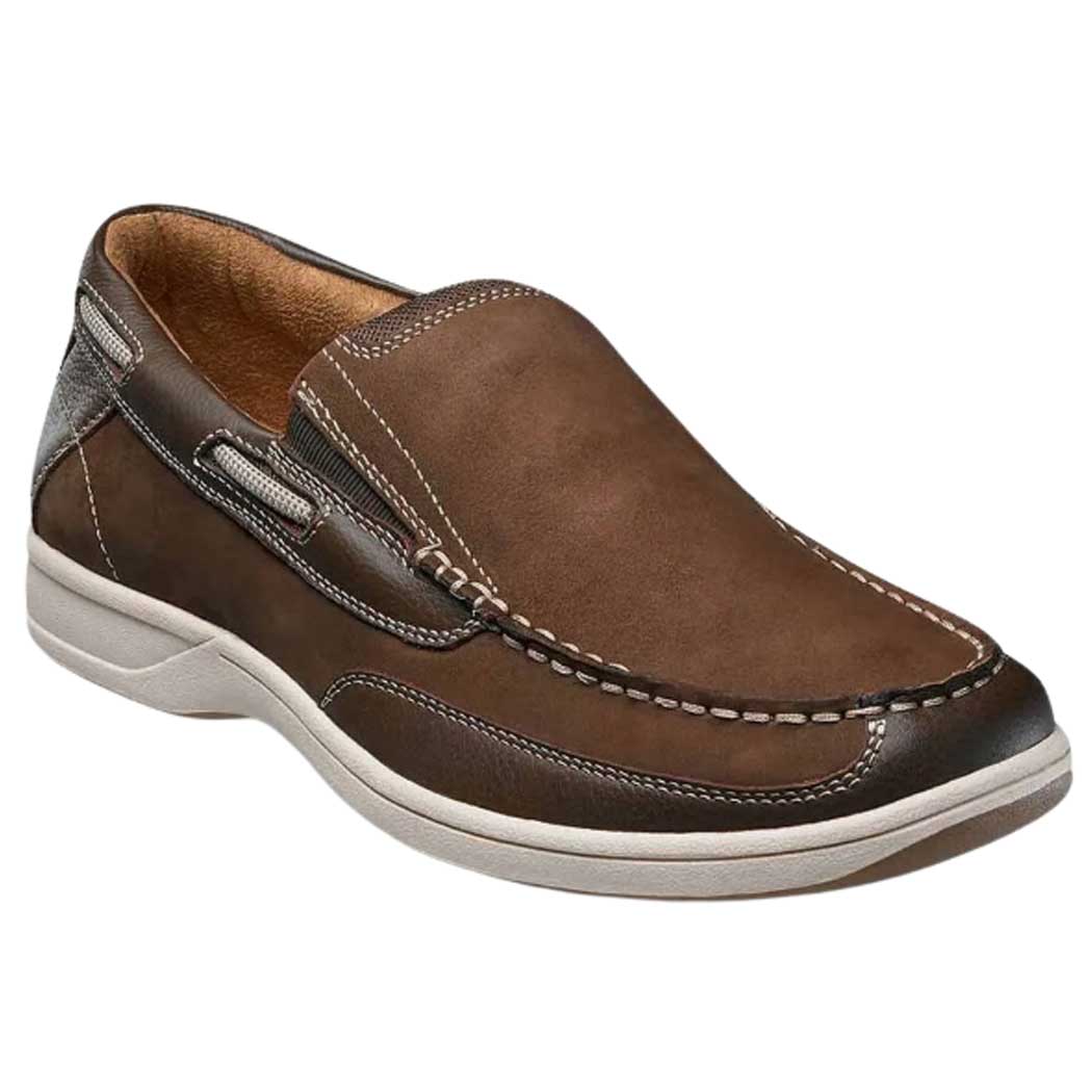 Florsheim Lakeside Moc Toe Slip On Brown - Free Shipping!