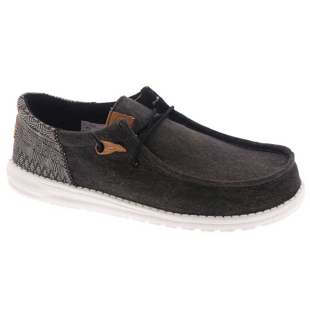 Hey Dude Wally Funk Batik Black - Free shipping!