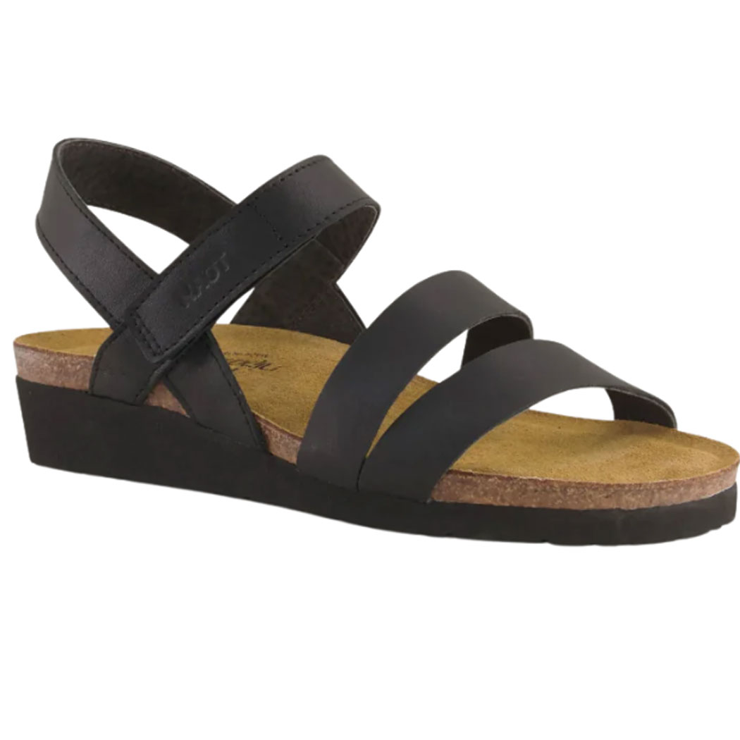 Naot Kayla Wide Black Matte Leather - Free Shipping!