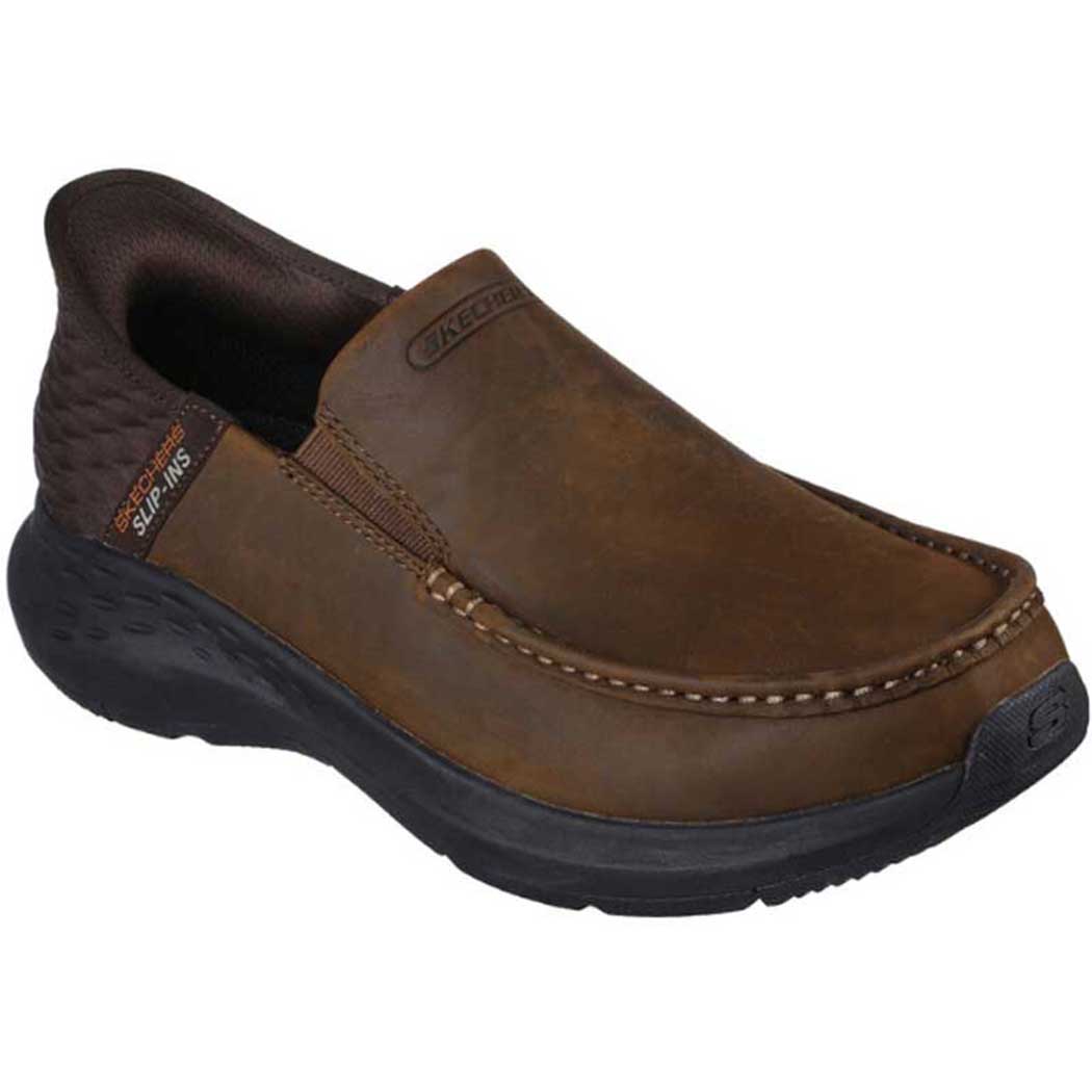 Skechers Slip-Ins: Parson-Oswin Chocolate/ Dark Brown- Free Shipping!